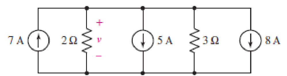 (a) For the circuit of Fig. 3.78, determine the value for the voltage labeled v , after first ...